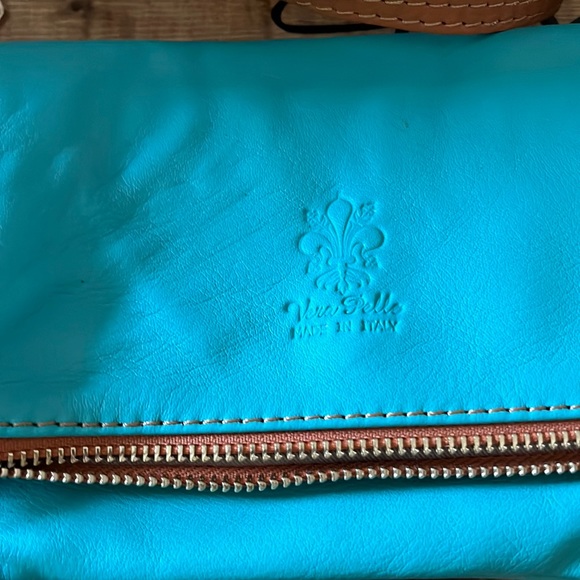 Vera Pelle | Bags | Vera Pelle Genuine Leather Crossbody Made In Italy ...